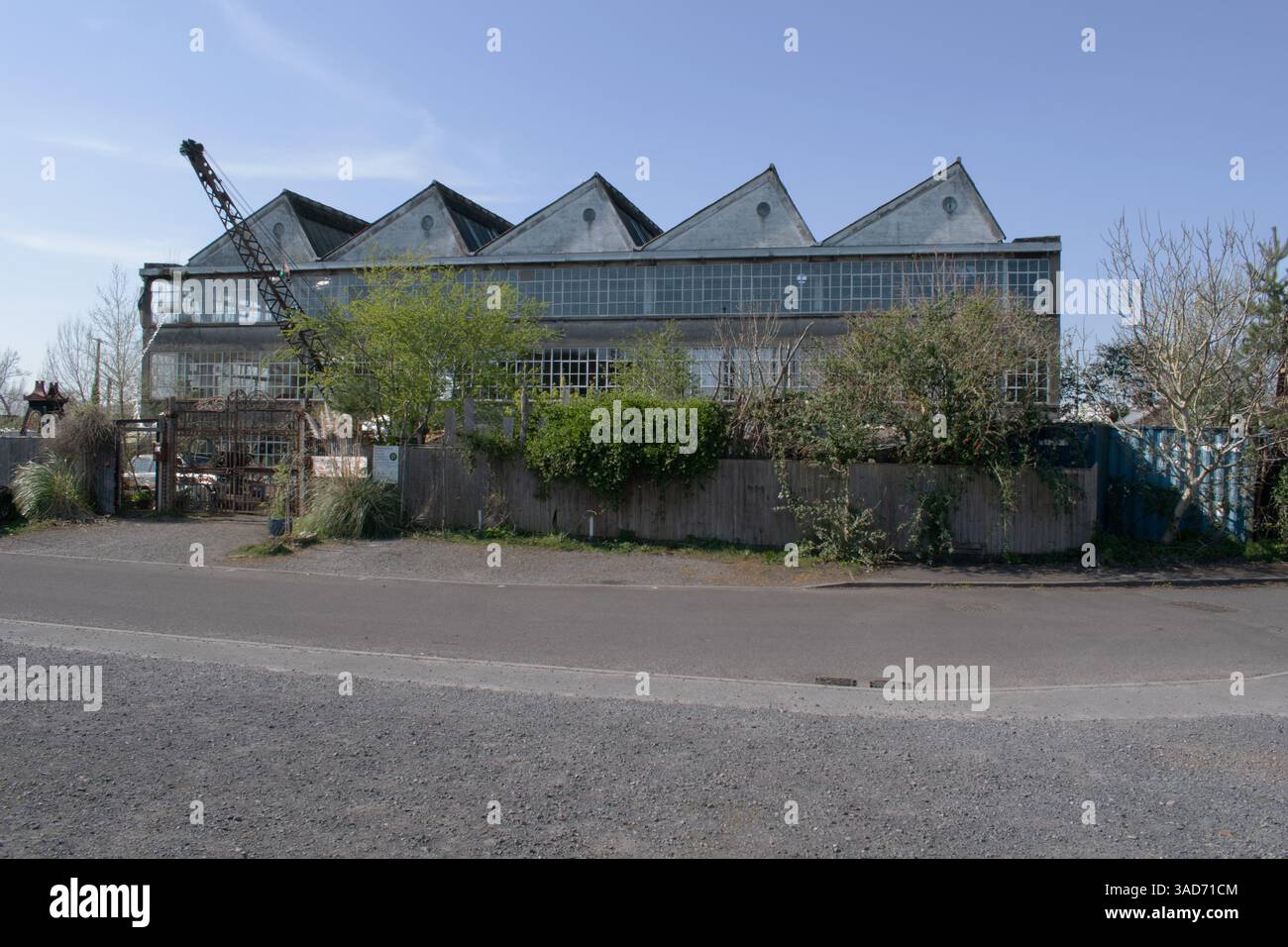 The Old Morlands Factory, Glastonbury, Somerset, England Stock Photo ...