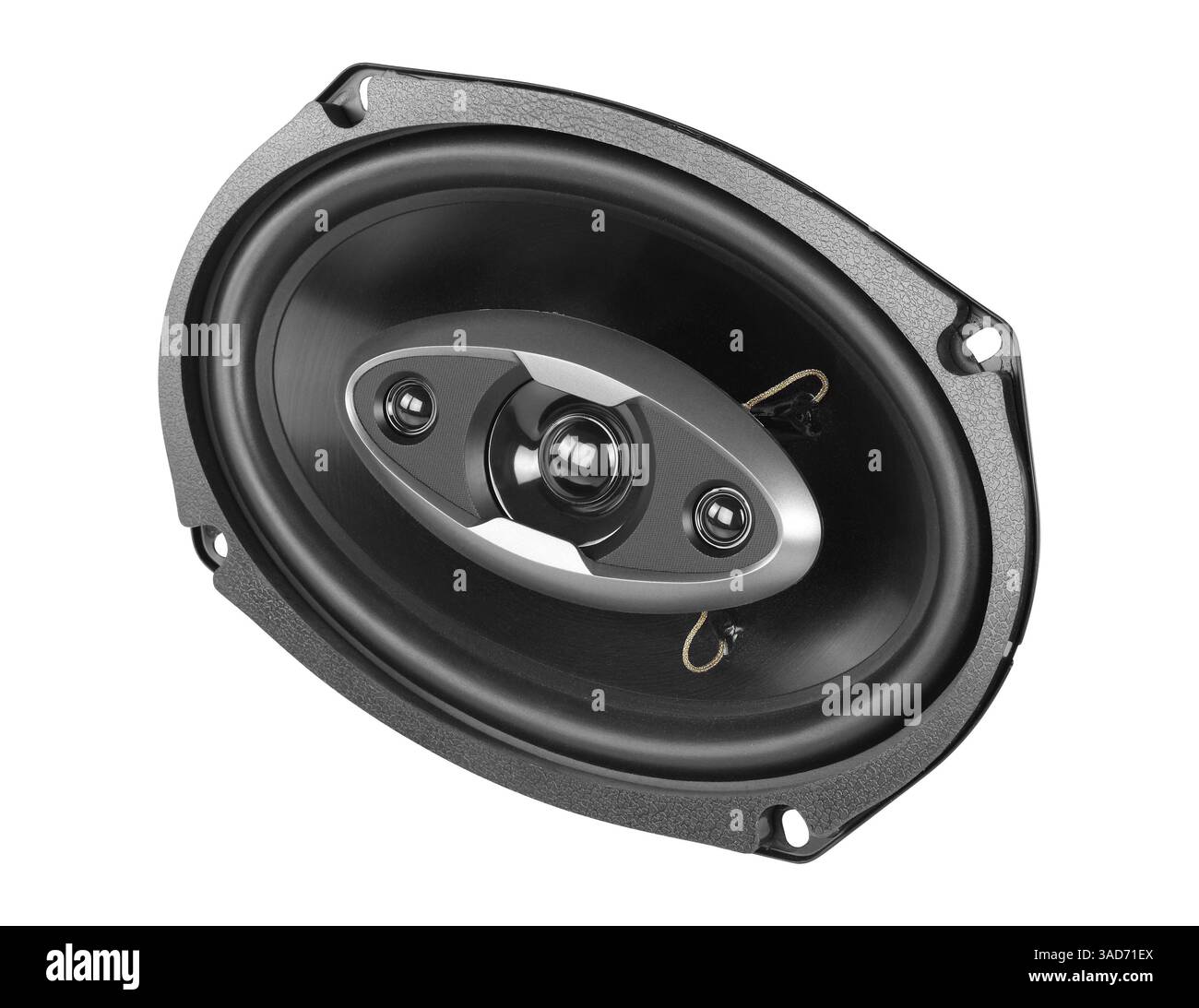 Music and sound - Car three way speaker isolated on a white background ...