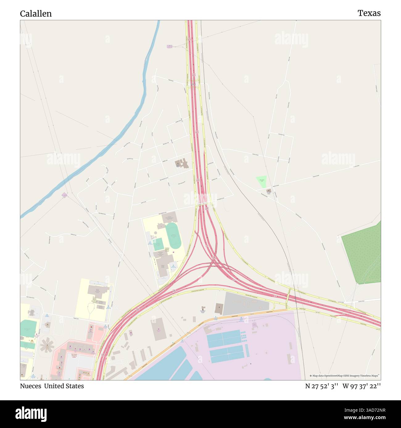 Calallen, Nueces, United States, Texas, N 27 52' 3'', W 97 37' 22 ...