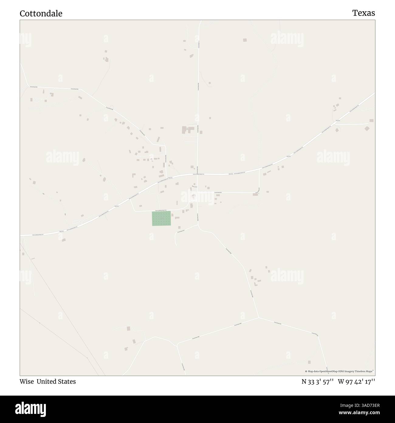 Cottondale, Wise, United States, Texas, N 33 3' 57'', W 97 42' 17 ...