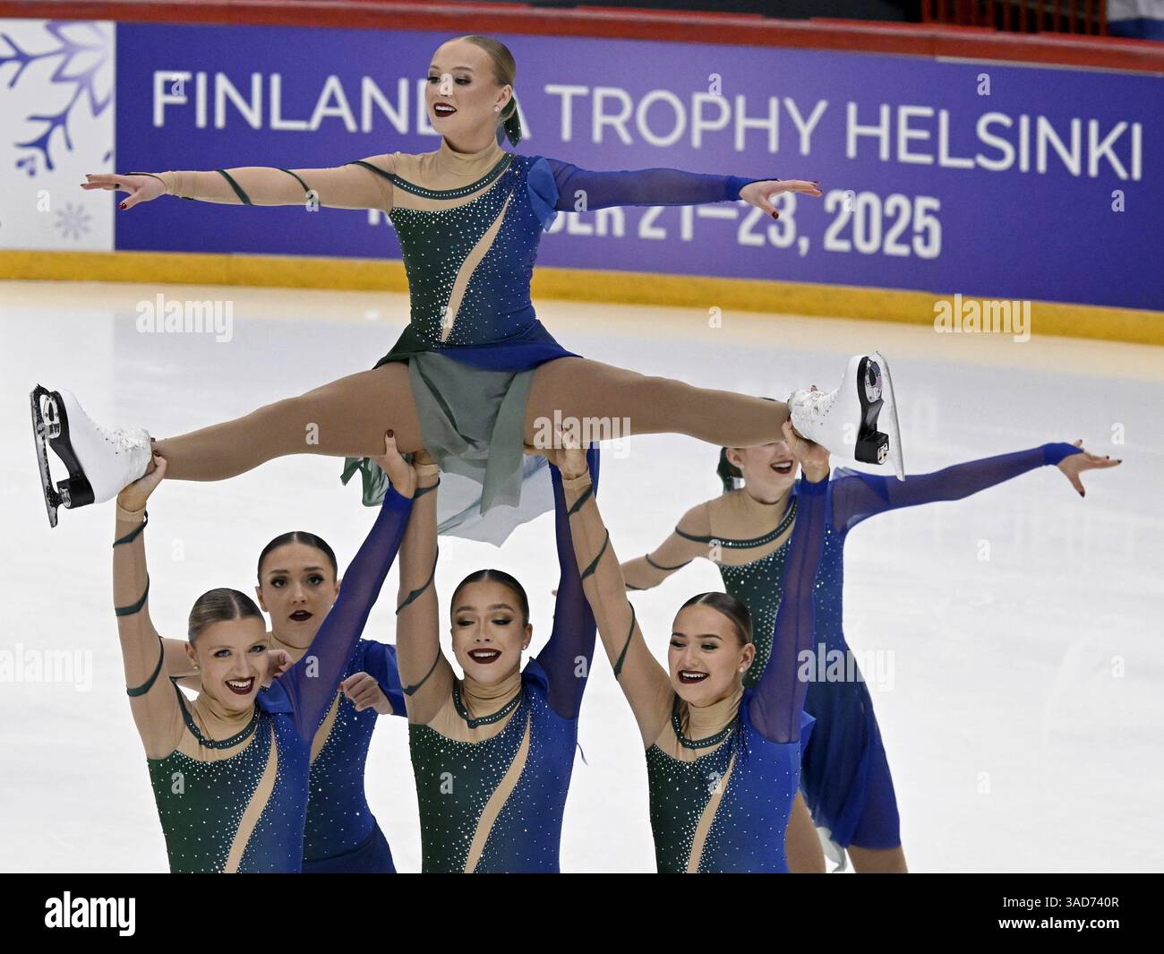 Helsinki, Finland. 05th Apr, 2025. Team Icicles Senior of Great Britain ...
