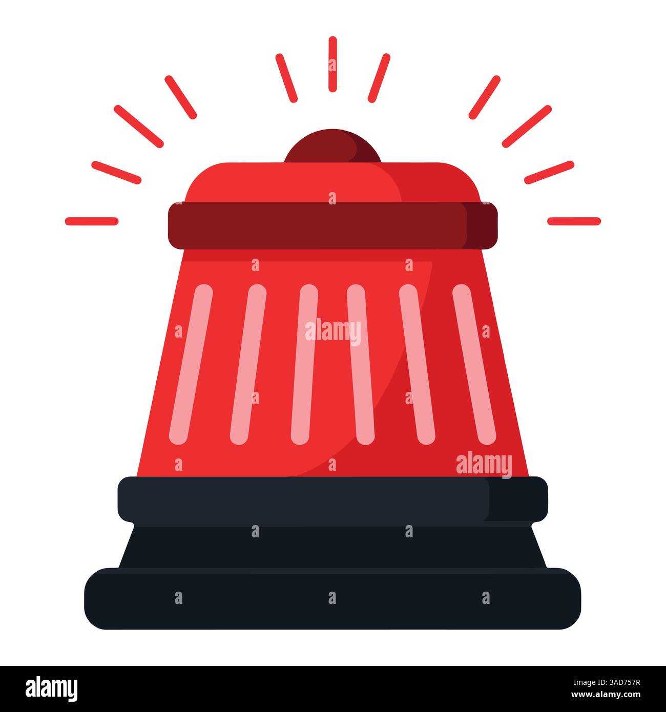 Rotating light danger caution warning safety lamp orange Cut Out Stock ...