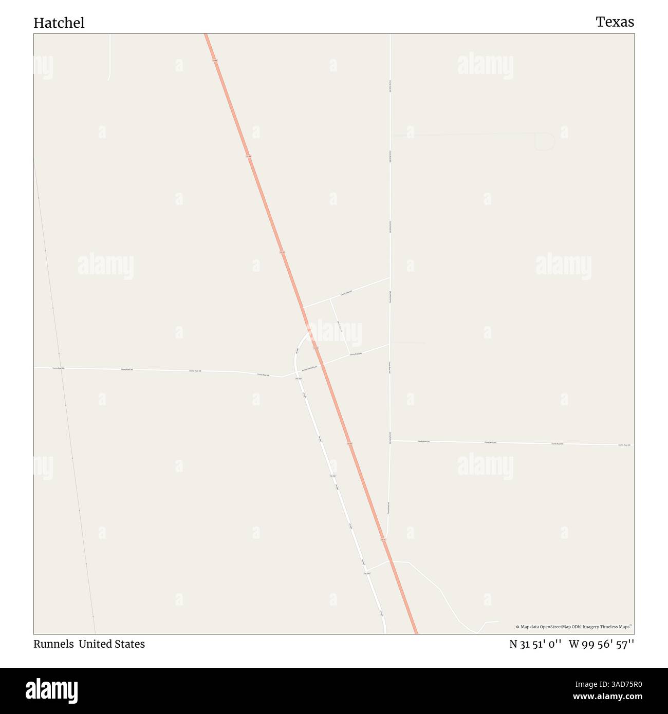 Hatchel, Runnels, United States, Texas, N 31 51' 0'', W 99 56' 57 ...