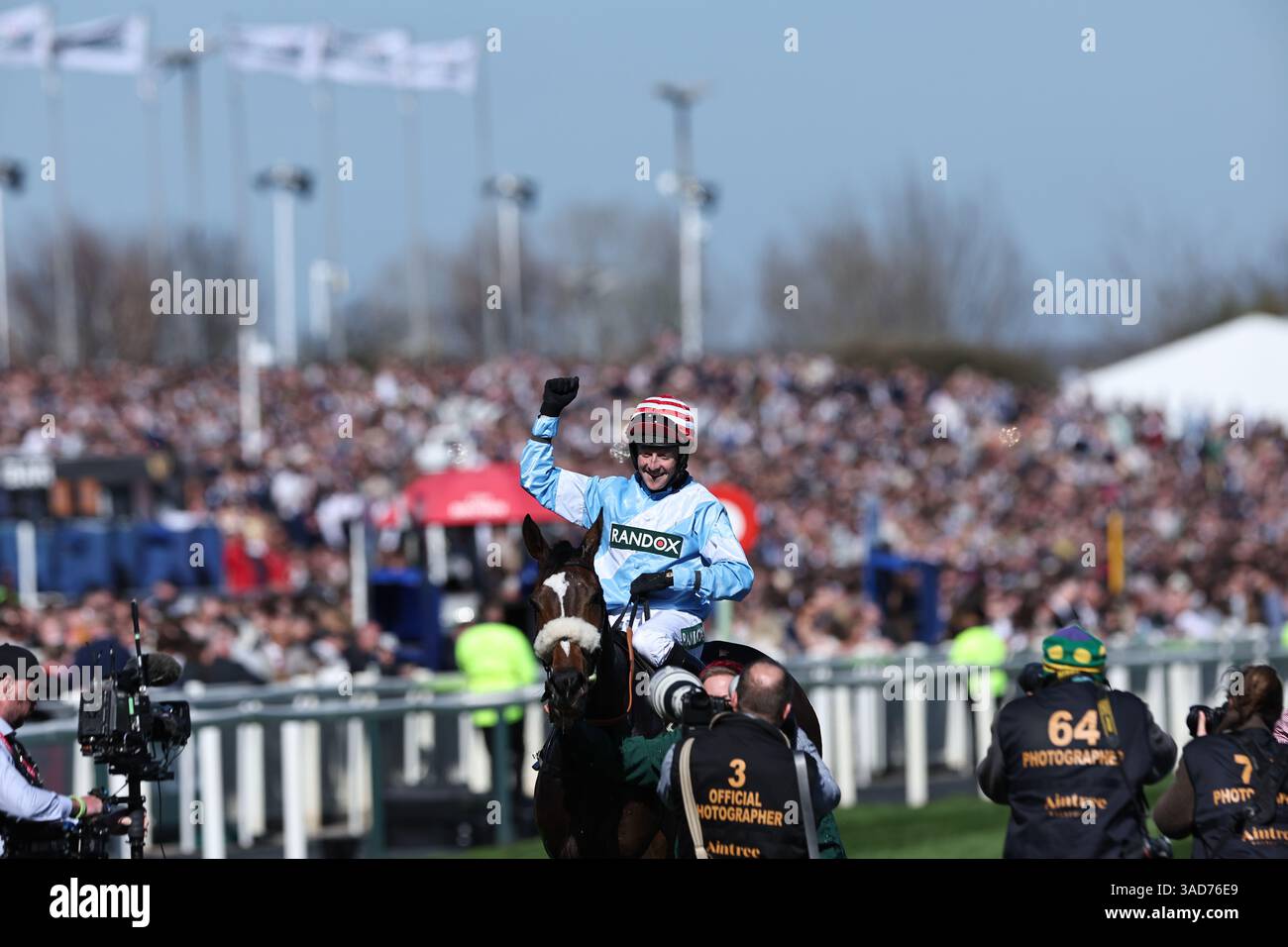Cruz Control ridden by Stan Sheppard celebrates his try during the ...