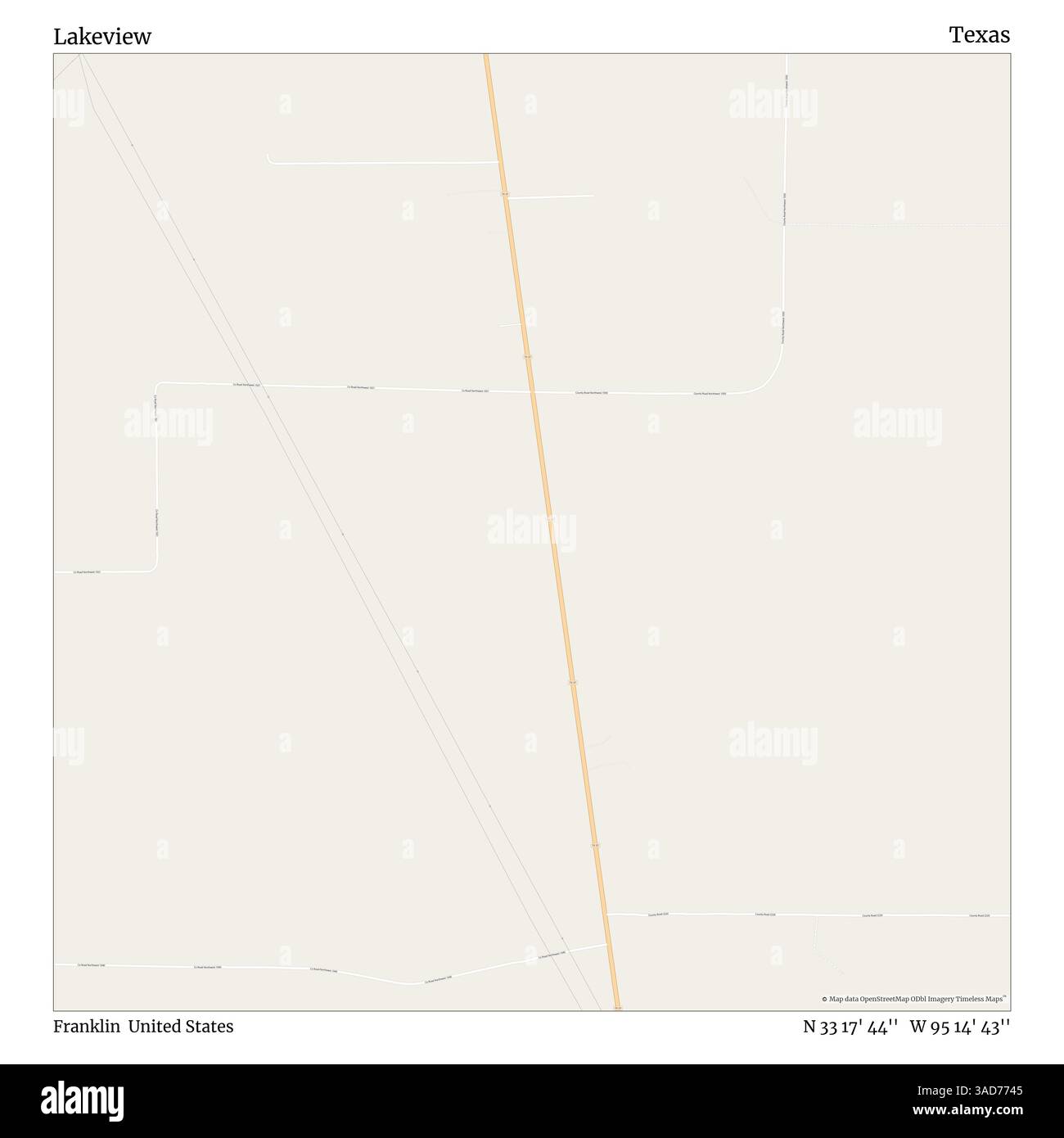 Lakeview, Franklin, United States, Texas, N 33 17' 44'', W 95 14' 43 ...