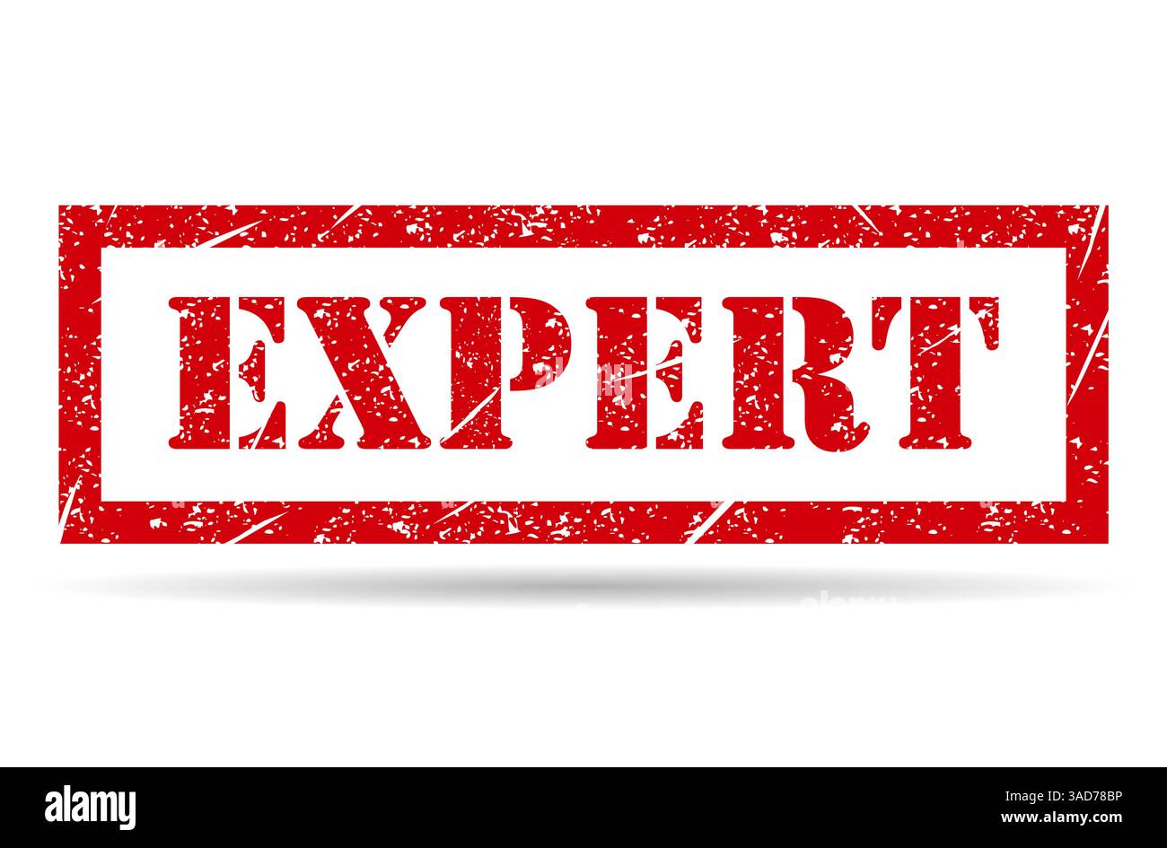 Expert stamp shadow symbol, label sticker sign button, text banner ...