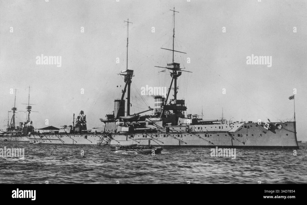 HMS Superb a Bellerophon-class Dreadnought battleship of the Royal Navy ...