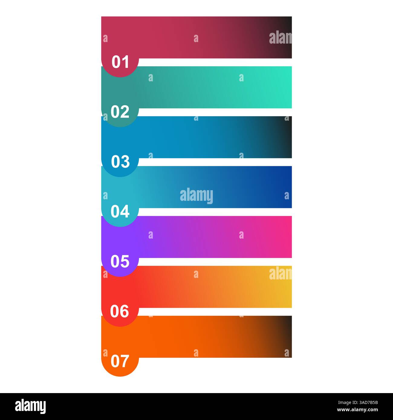 Seven step infographic vertical diagram, business information design ...