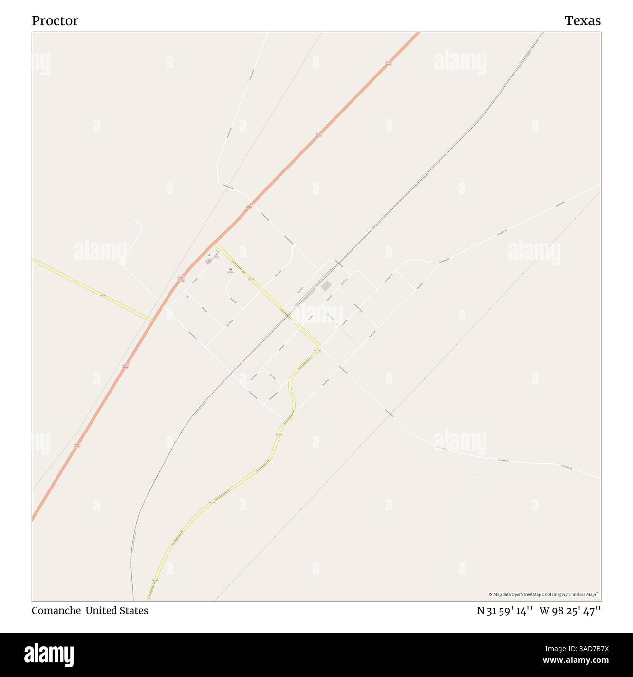Proctor, Comanche, United States, Texas, N 31 59' 14'', W 98 25' 47 ...