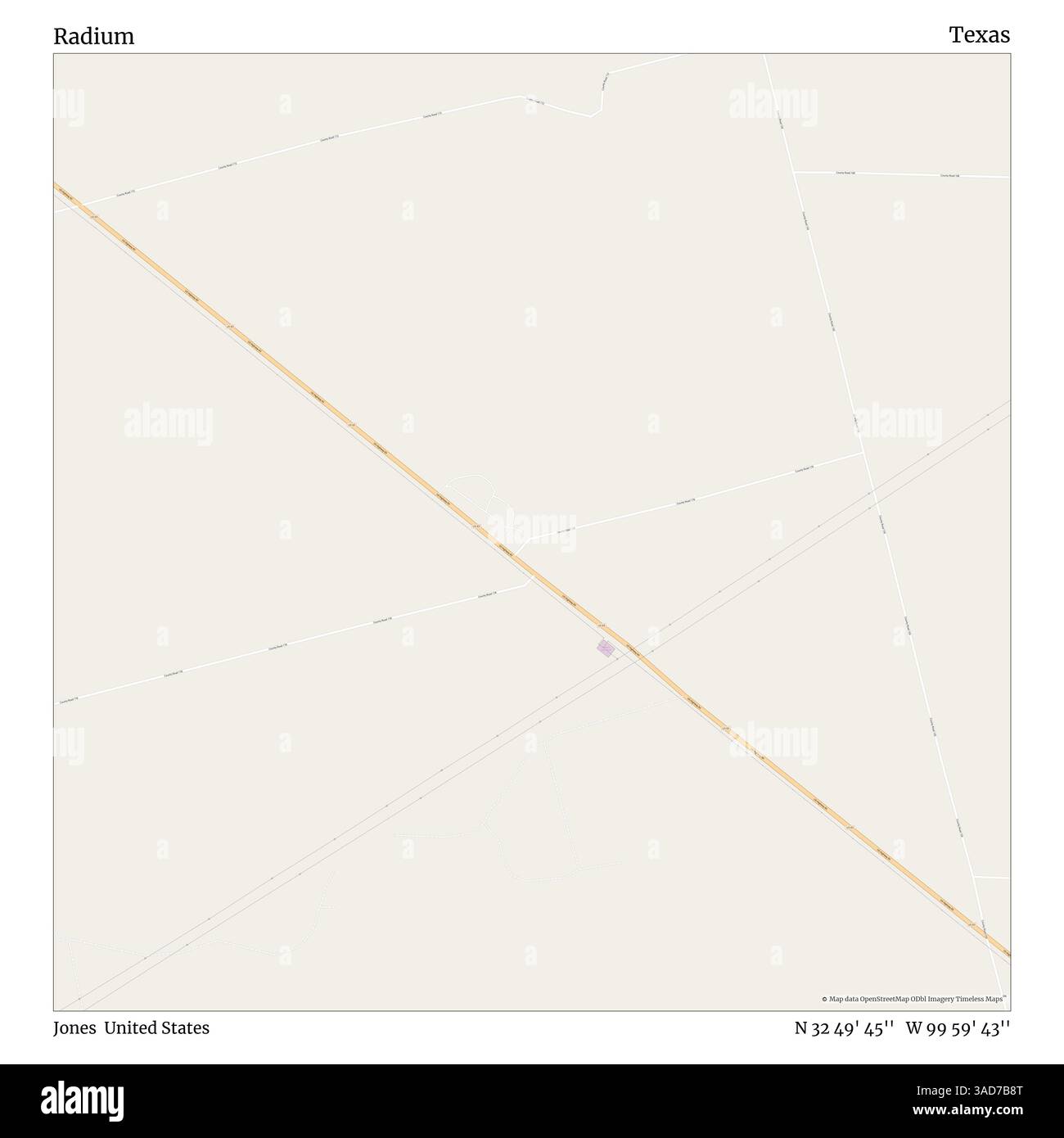 Radium, Jones, United States, Texas, N 32 49' 45'', W 99 59' 43'', map ...