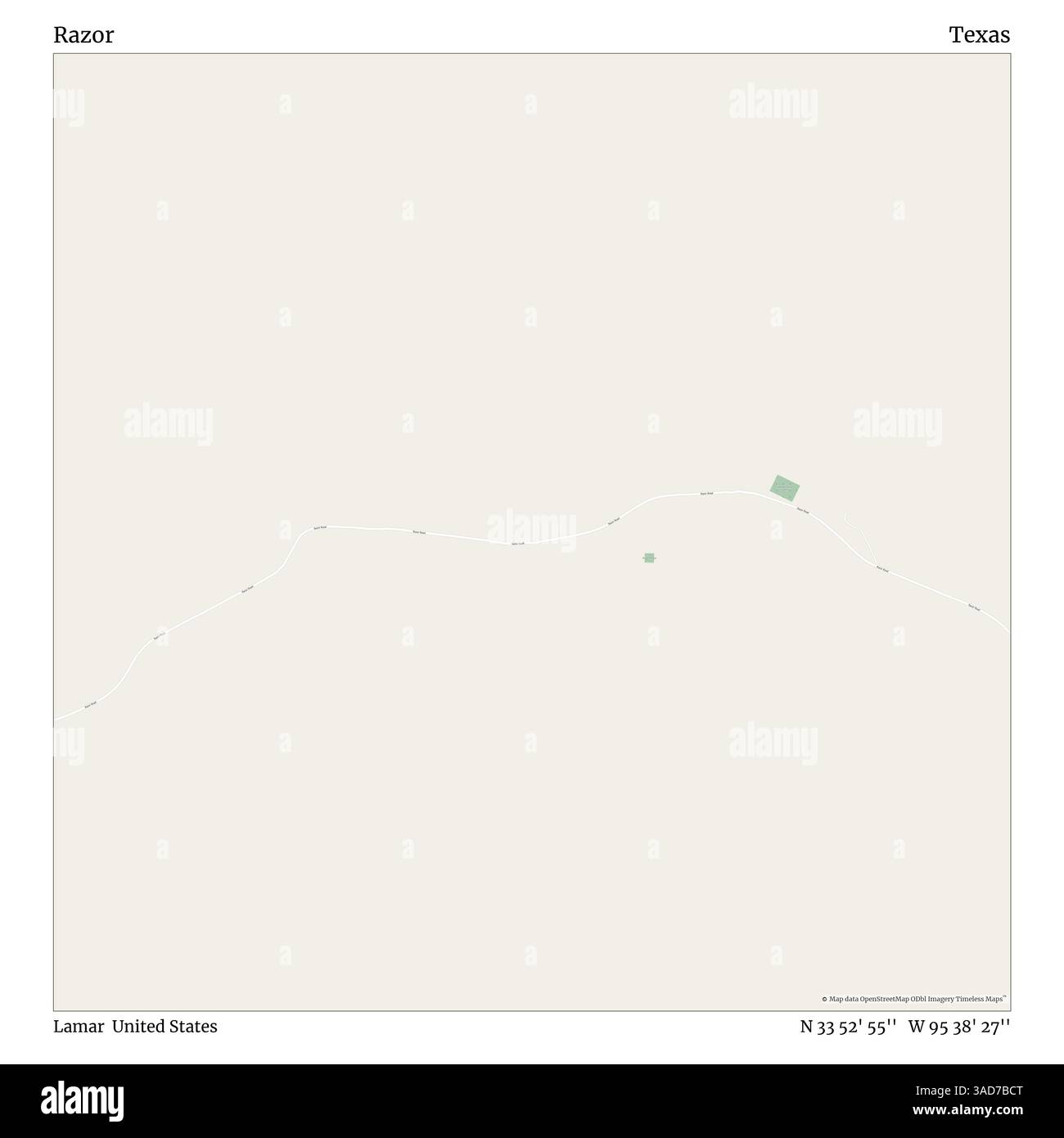 Razor, Lamar, United States, Texas, N 33 52' 55'', W 95 38' 27'', map ...
