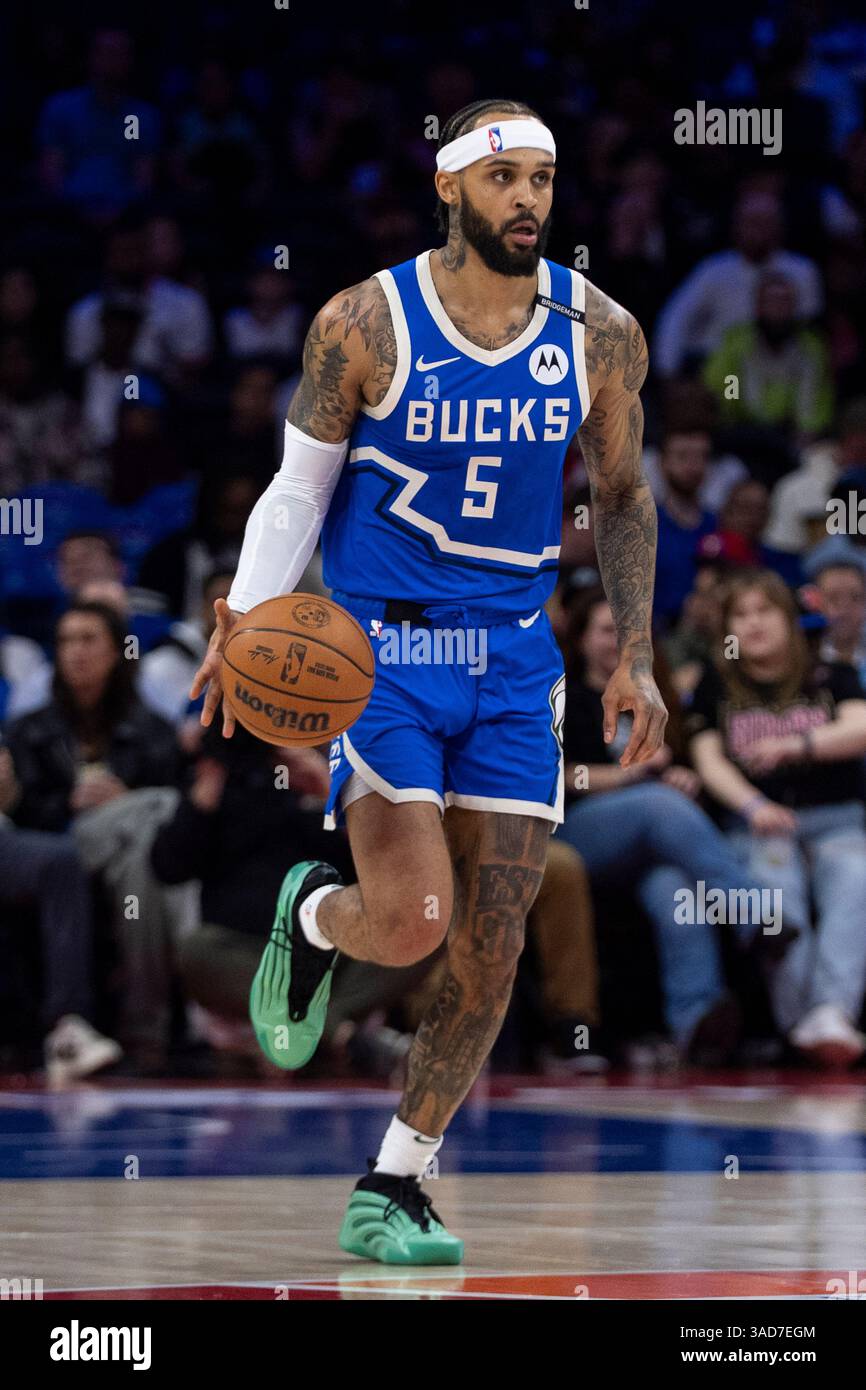 Milwaukee Bucks' Gary Trent Jr. in action during the NBA basketball game against the ...