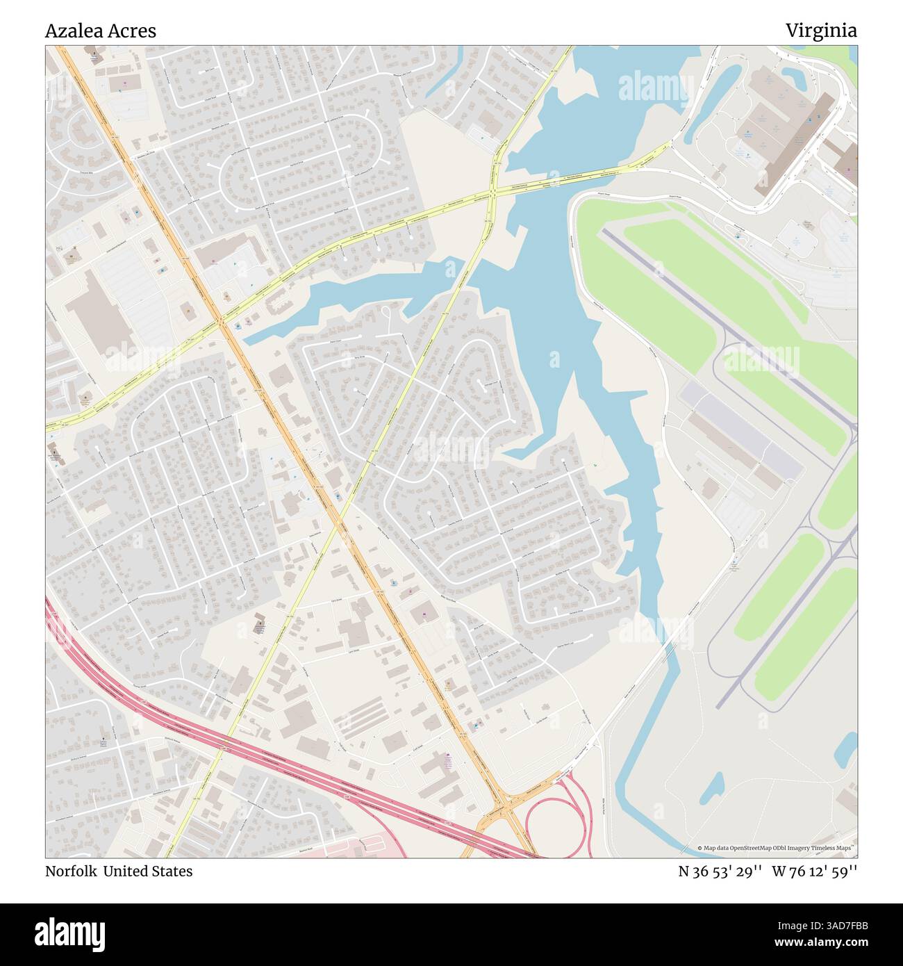 Azalea Acres, Norfolk, United States, Virginia, N 36 53' 29'', W 76 12 ...