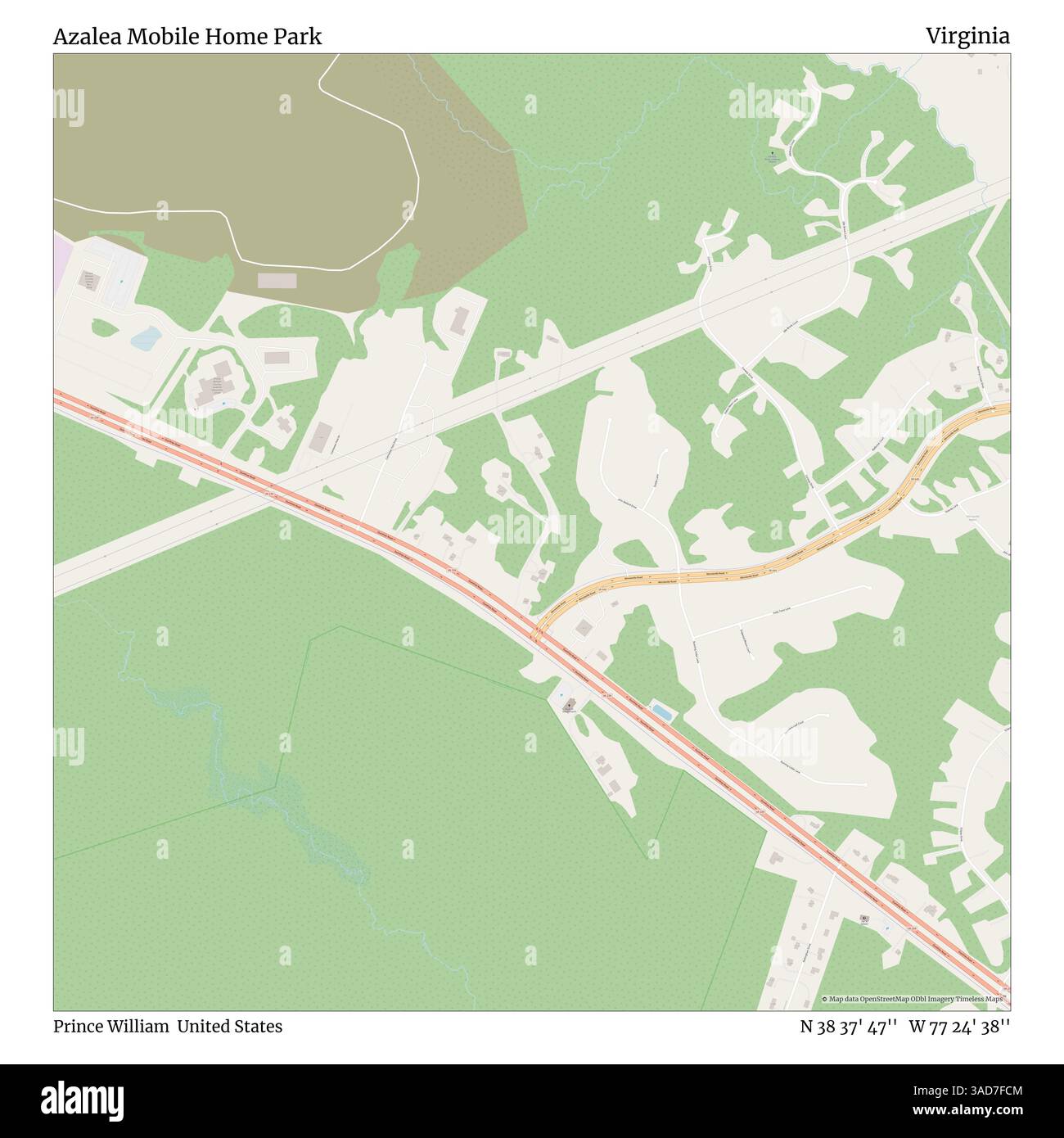 Azalea Mobile Home Park, Prince William, United States, Virginia, N 38 ...