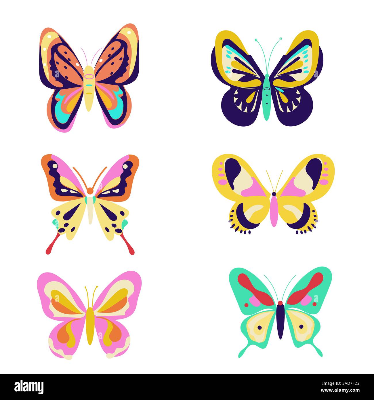 Funky hippy stickers hi-res stock photography and images - Alamy