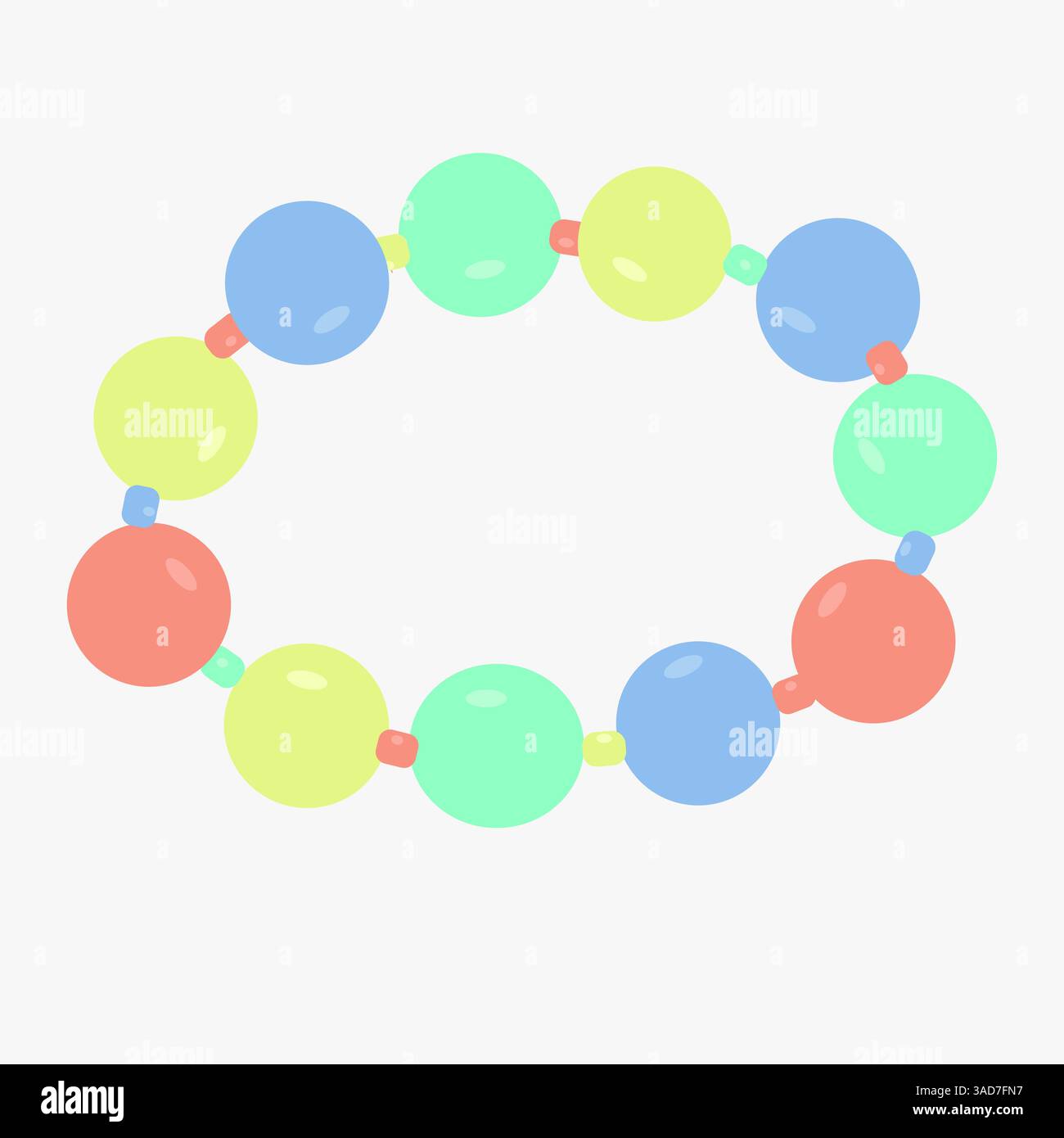 Plastic bead bracelet Stock Vector Images - Alamy