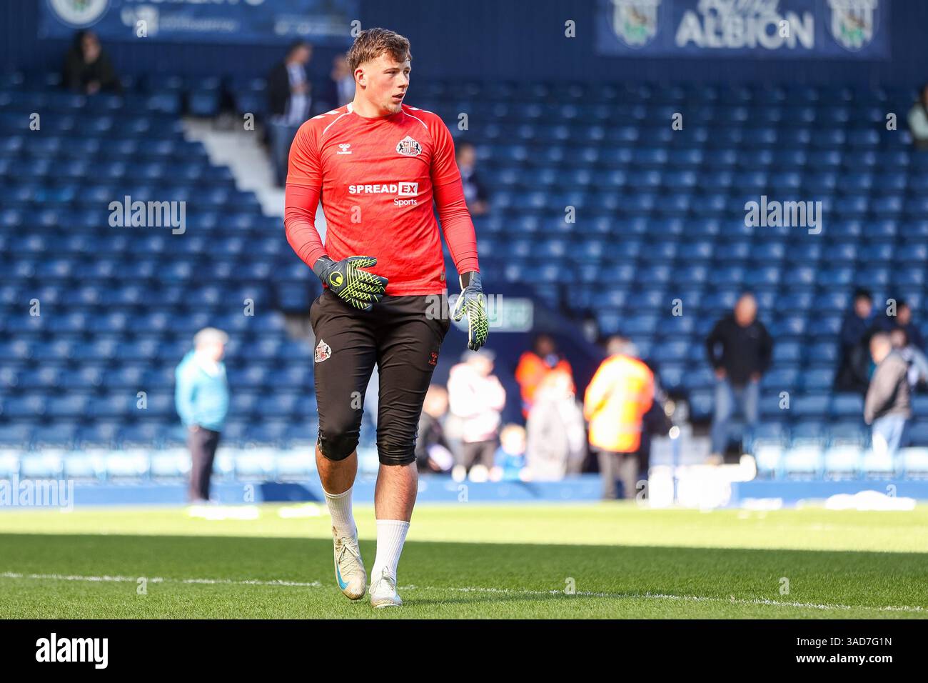#1, goalkeeper Anthony Patterson of Sunderland at warm up during the ...