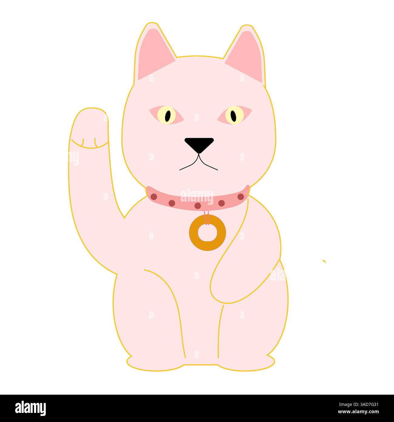 Rich lucky cat icon Cut Out Stock Images & Pictures - Alamy