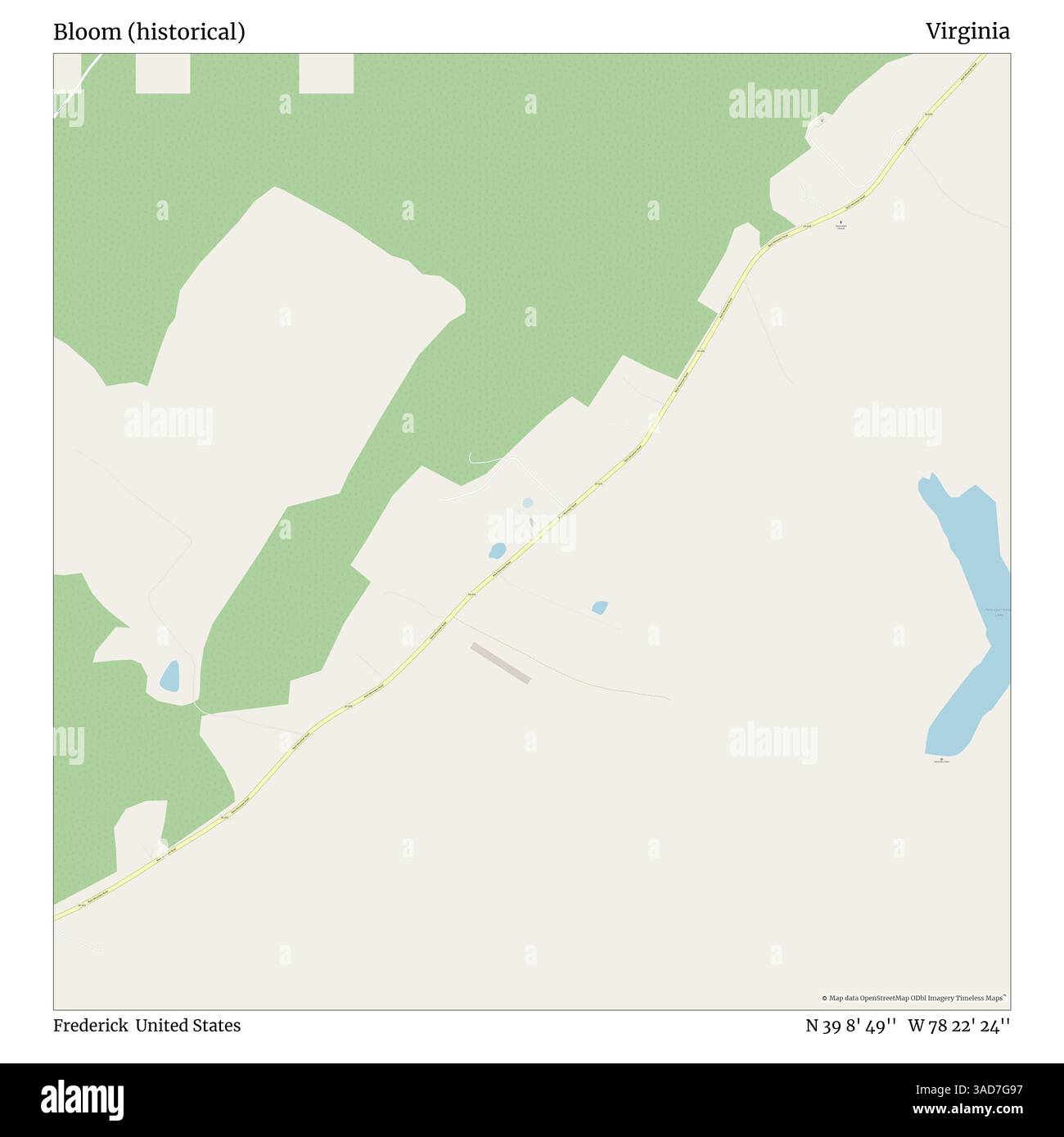 Bloom (historical), Frederick, United States, Virginia, N 39 8' 49'', W ...