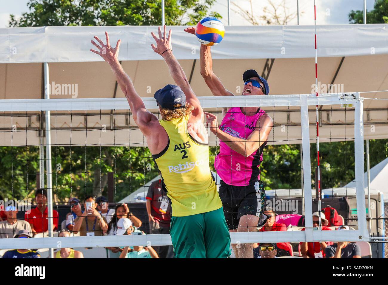 Laguna Province, Philippines. 5th Apr, 2025. Paul Burnett (R) of ...