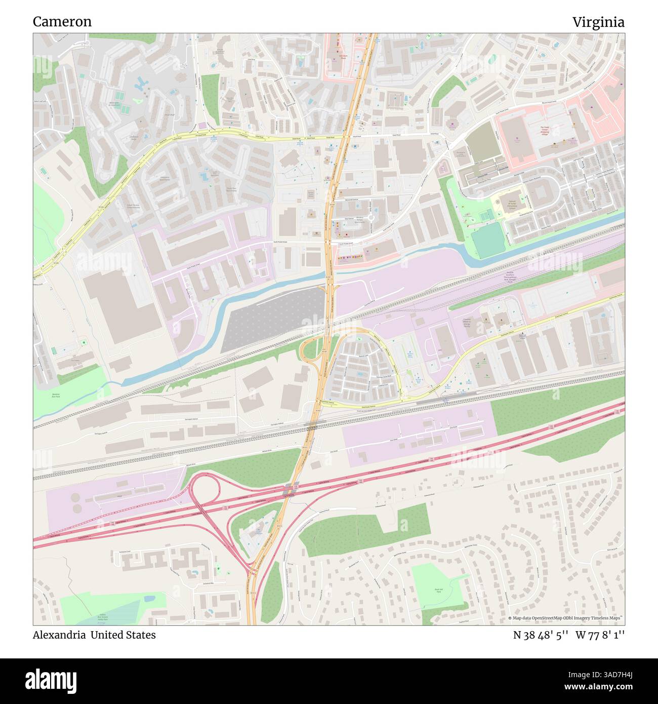 Cameron, Alexandria, United States, Virginia, N 38 48' 5'', W 77 8' 1 ...