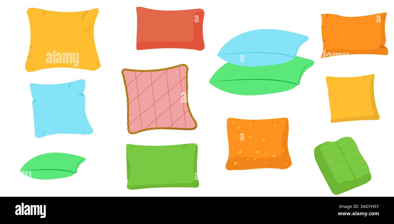 Square pillows Stock Vector Images - Alamy