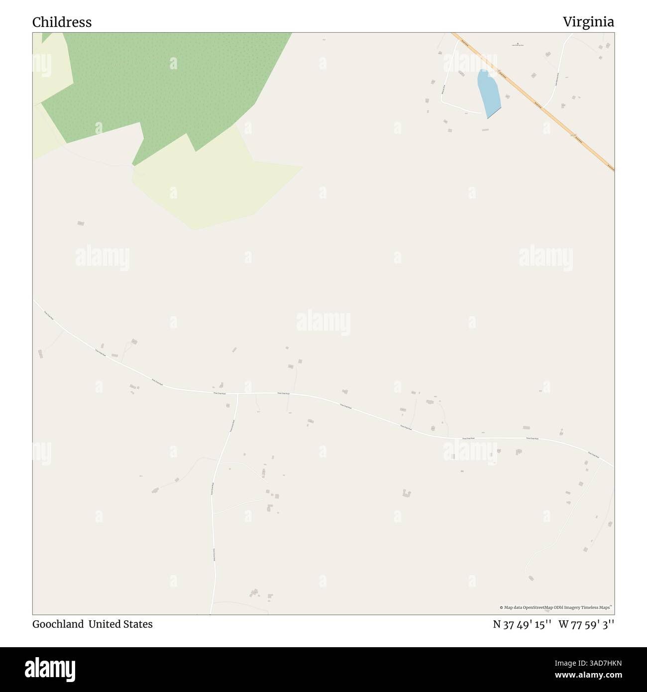 Childress, Goochland, United States, Virginia, N 37 49' 15'', W 77 59 ...