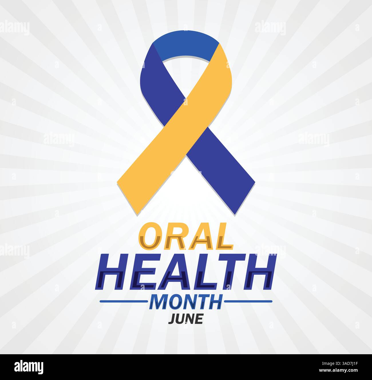 Oral Health Month Vector illustration. June. Holiday concept. Template ...