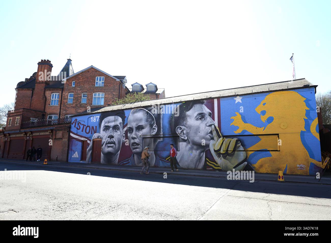 Birmingham, UK. 5th Apr, 2025. General view a mural featuring Ollie ...