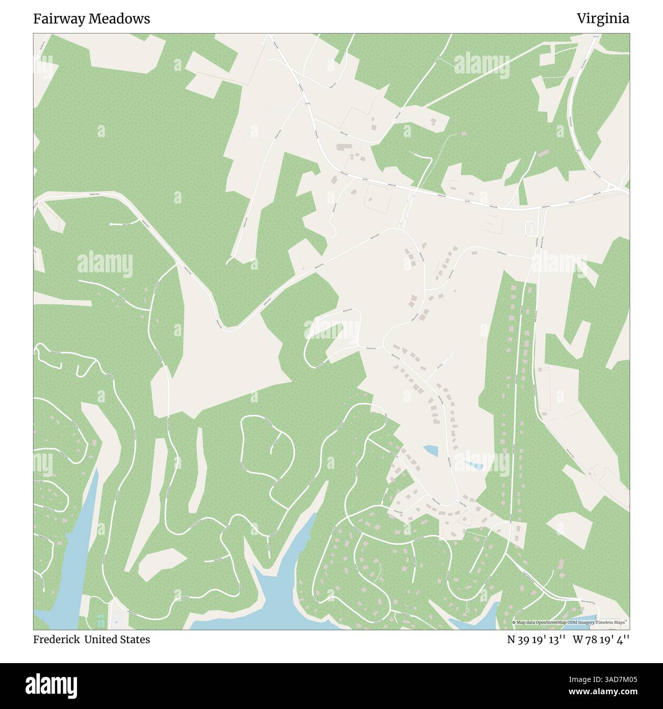 Fairway Meadows, Frederick, United States, Virginia, N 39 19' 13'', W ...