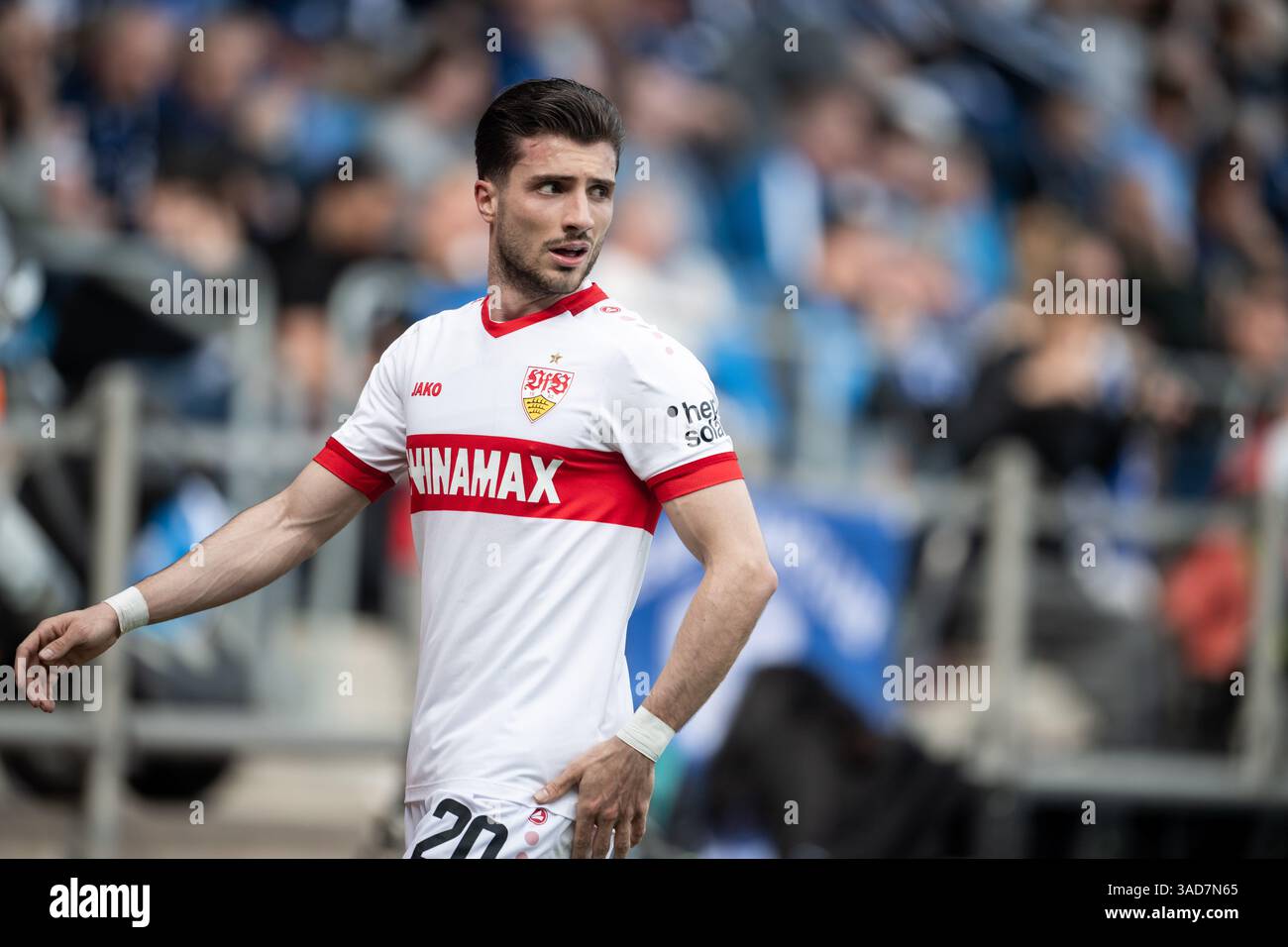 Bochum, Germany. 05th Apr, 2025. Soccer: Bundesliga, VfL Bochum - VfB Stuttgart, Matchday 28 ...