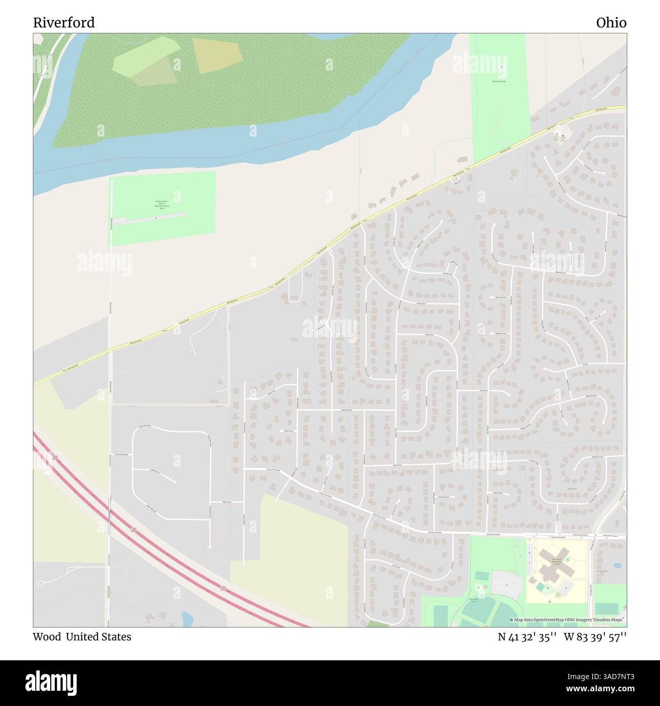 Riverford, Wood, United States, Ohio, N 41 32' 35'', W 83 39' 57'', map ...