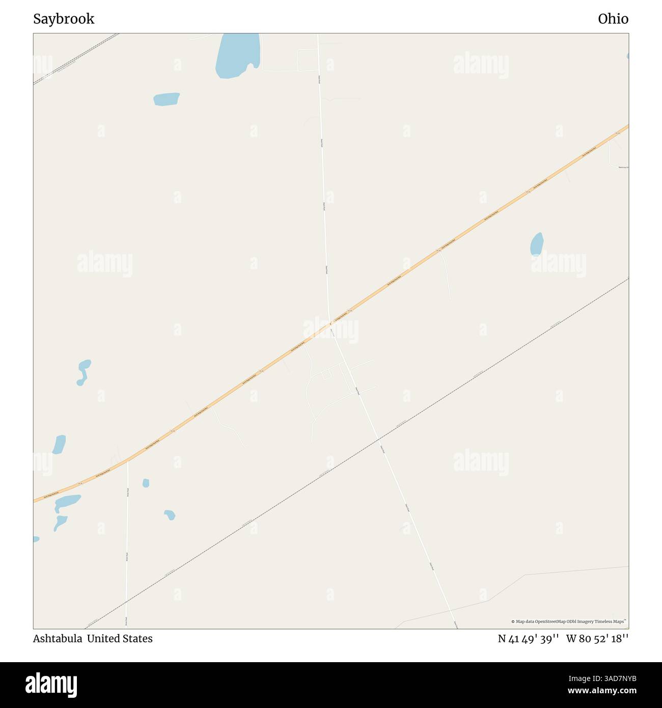 Saybrook, Ashtabula, United States, Ohio, N 41 49' 39'', W 80 52' 18 ...