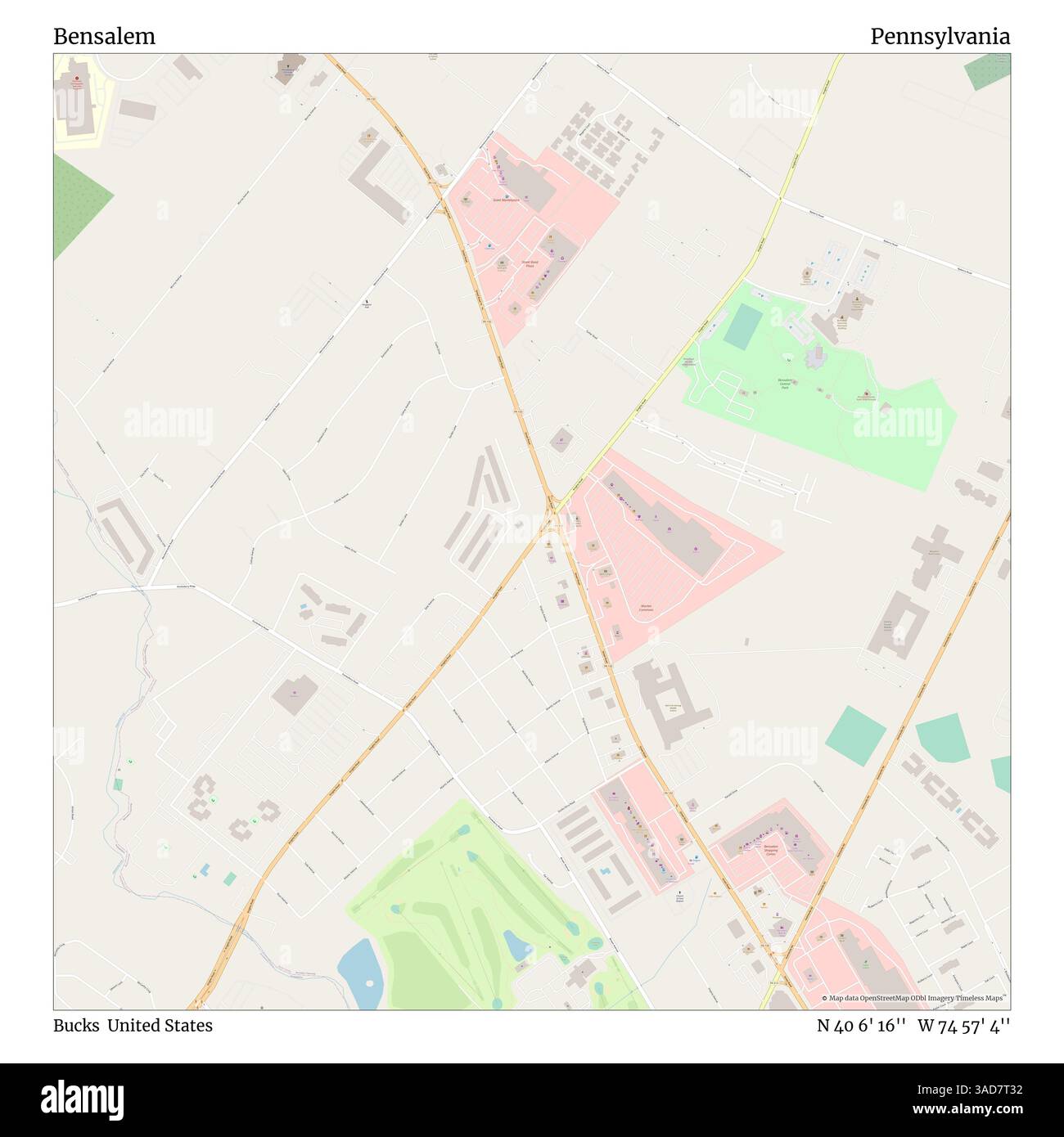 Bensalem, Bucks, United States, Pennsylvania, N 40 6' 16'', W 74 57' 4 ...