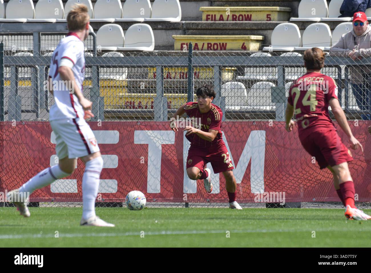 Christian Cama (AS Roma) during the Primavera 1 match between Roma and ...