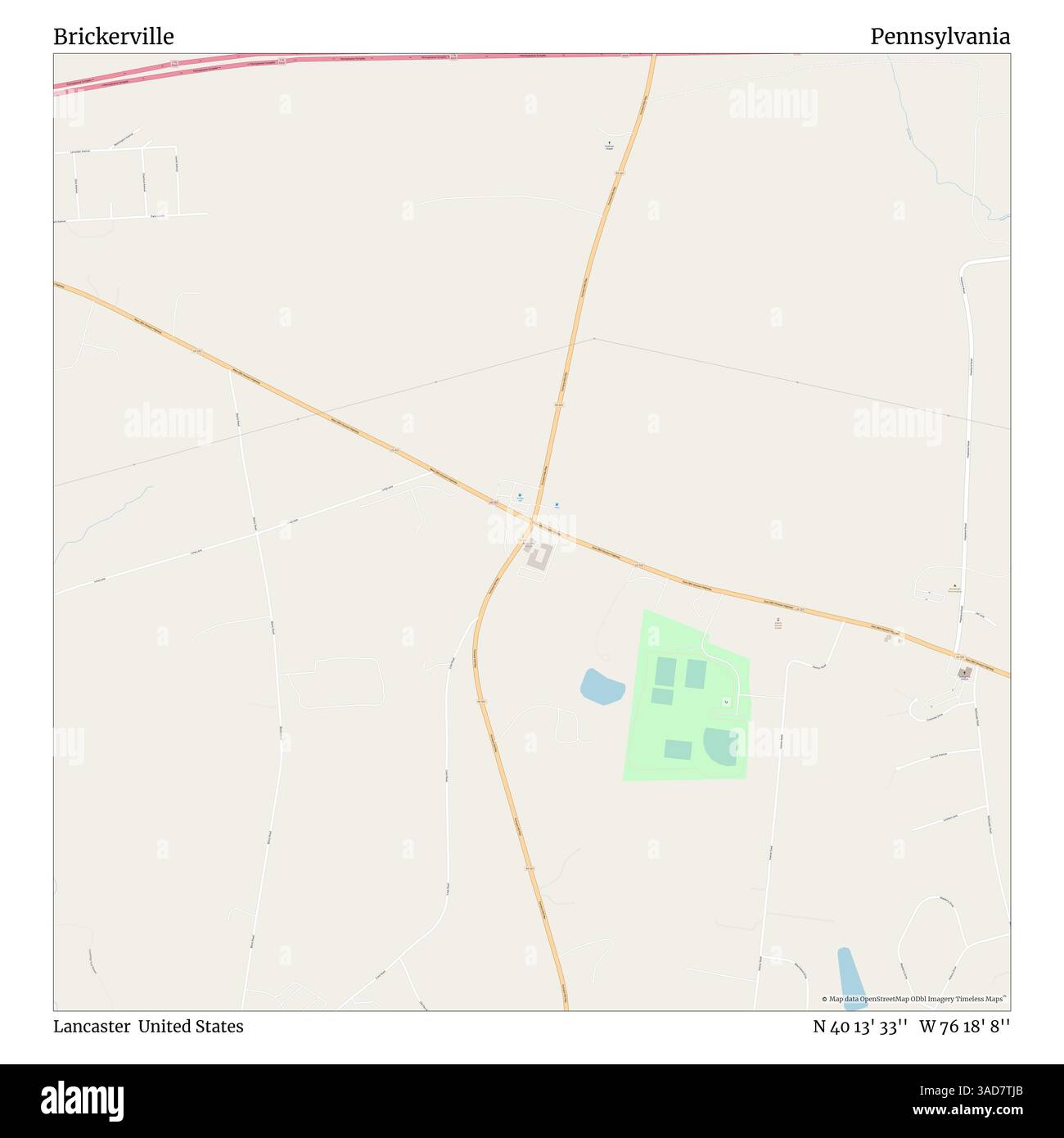 Brickerville, Lancaster, United States, Pennsylvania, N 40 13' 33'', W ...