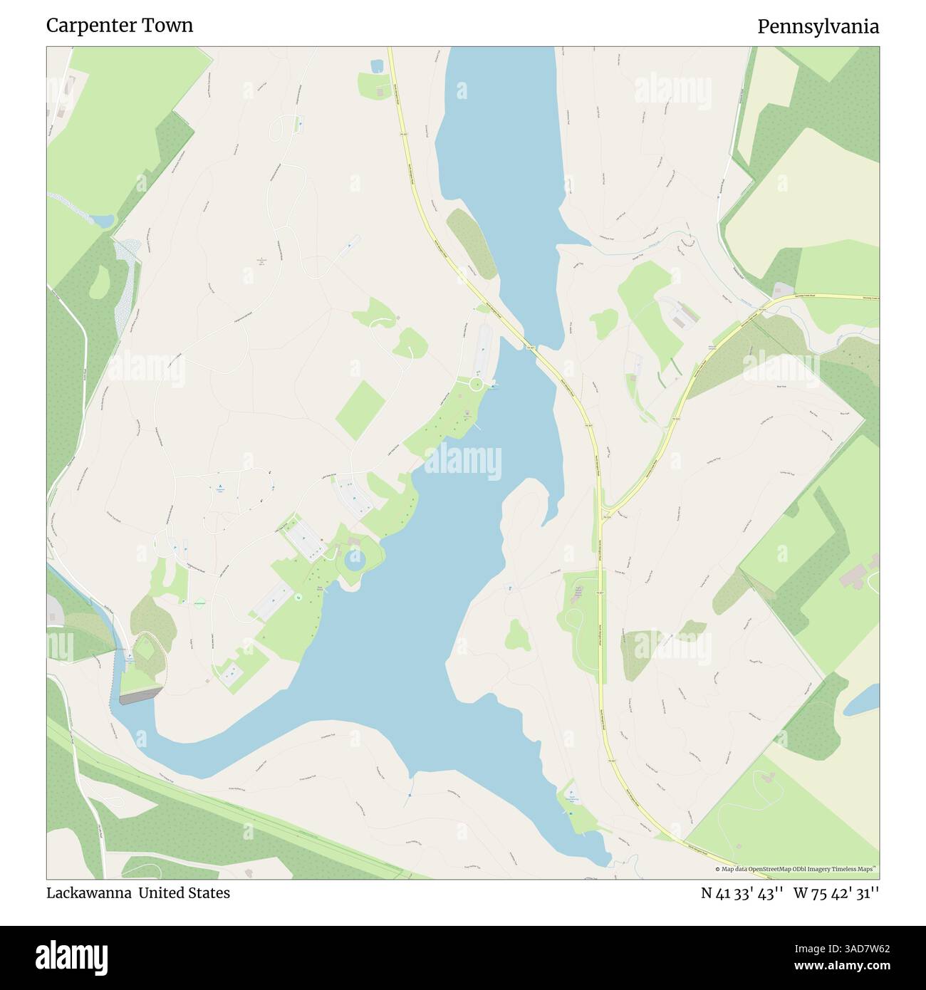 Carpenter Town, Lackawanna, United States, Pennsylvania, N 41 33' 43 ...