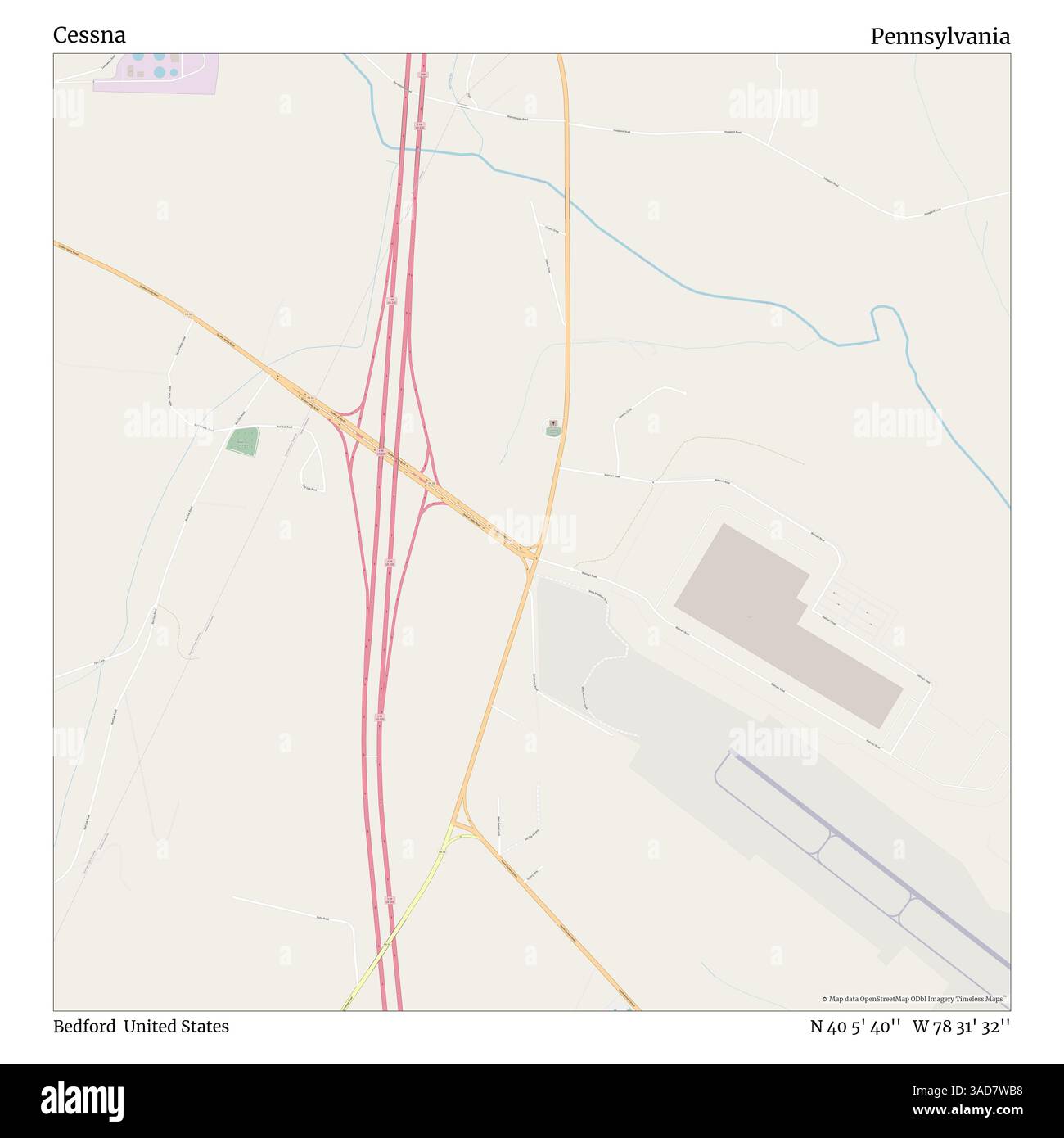 Cessna, Bedford, United States, Pennsylvania, N 40 5' 40'', W 78 31' 32 ...