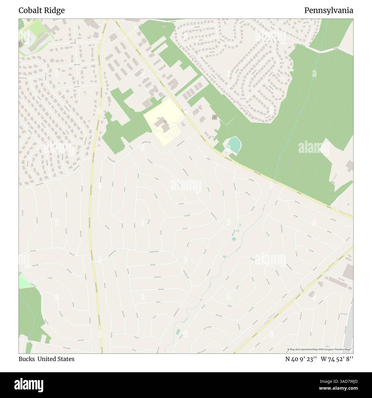 Cobalt Ridge, Bucks, United States, Pennsylvania, N 40 9' 23'', W 74 52 ...