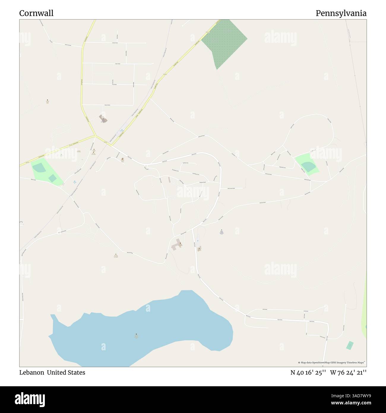 Cornwall, Lebanon, United States, Pennsylvania, N 40 16' 25'', W 76 24 ...