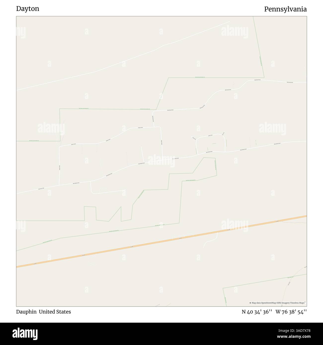 Dayton, Dauphin, United States, Pennsylvania, N 40 34' 36'', W 76 38 ...