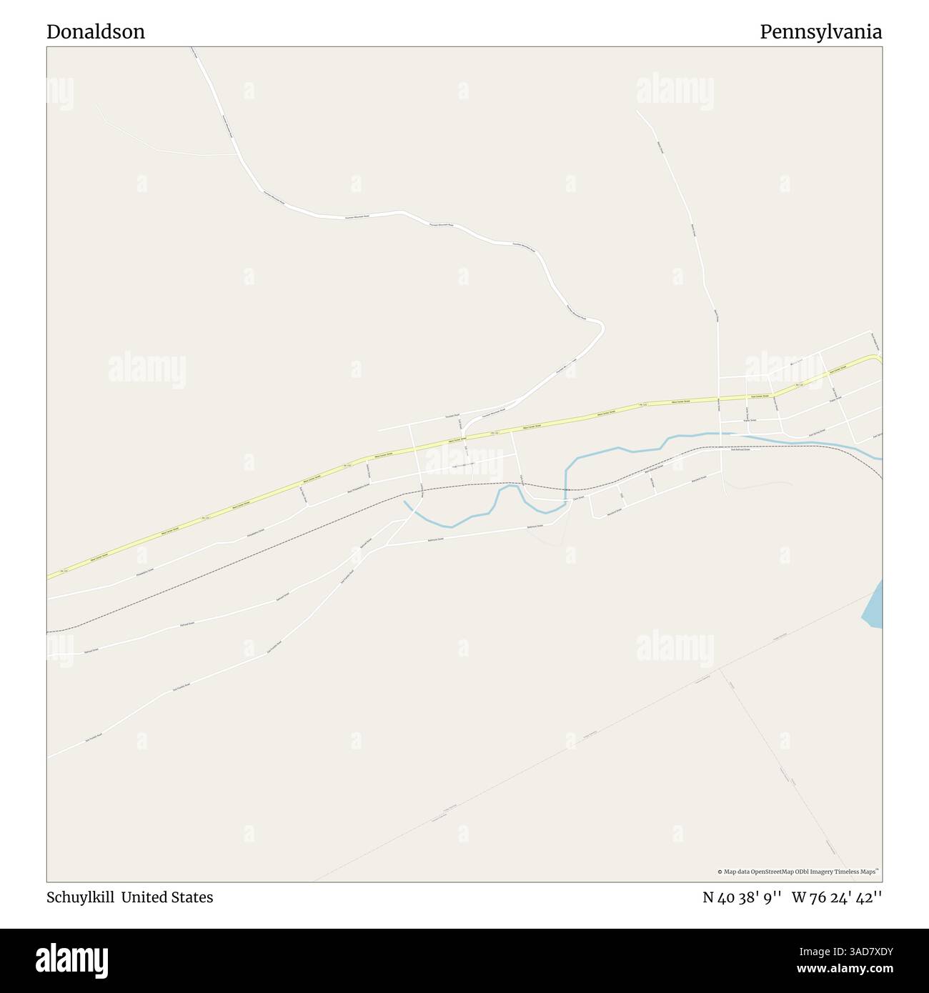 Donaldson, Schuylkill, United States, Pennsylvania, N 40 38' 9'', W 76 ...