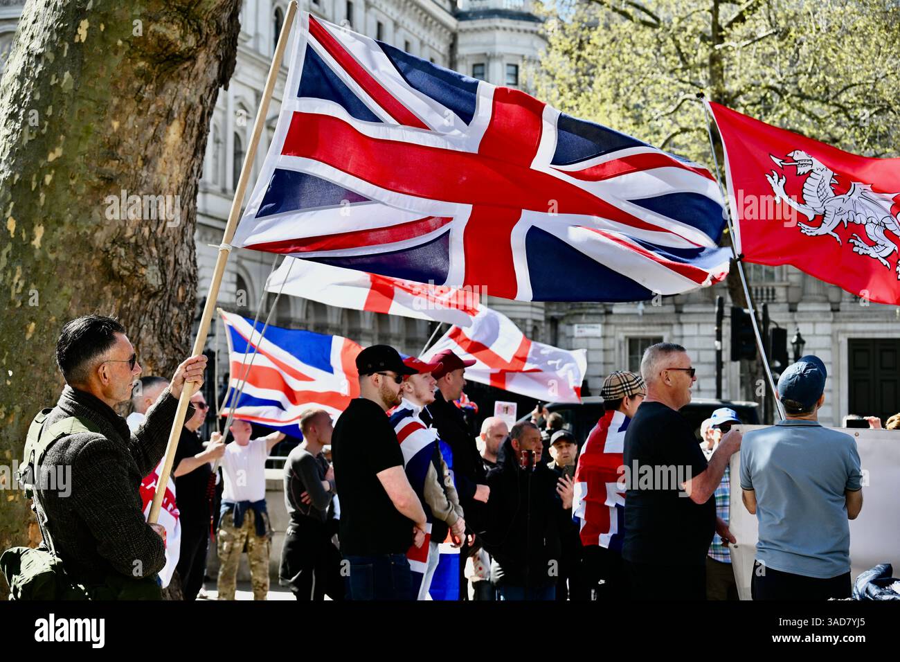 Two Tier Policing Protest opposite Downing Street, London, UK Stock ...