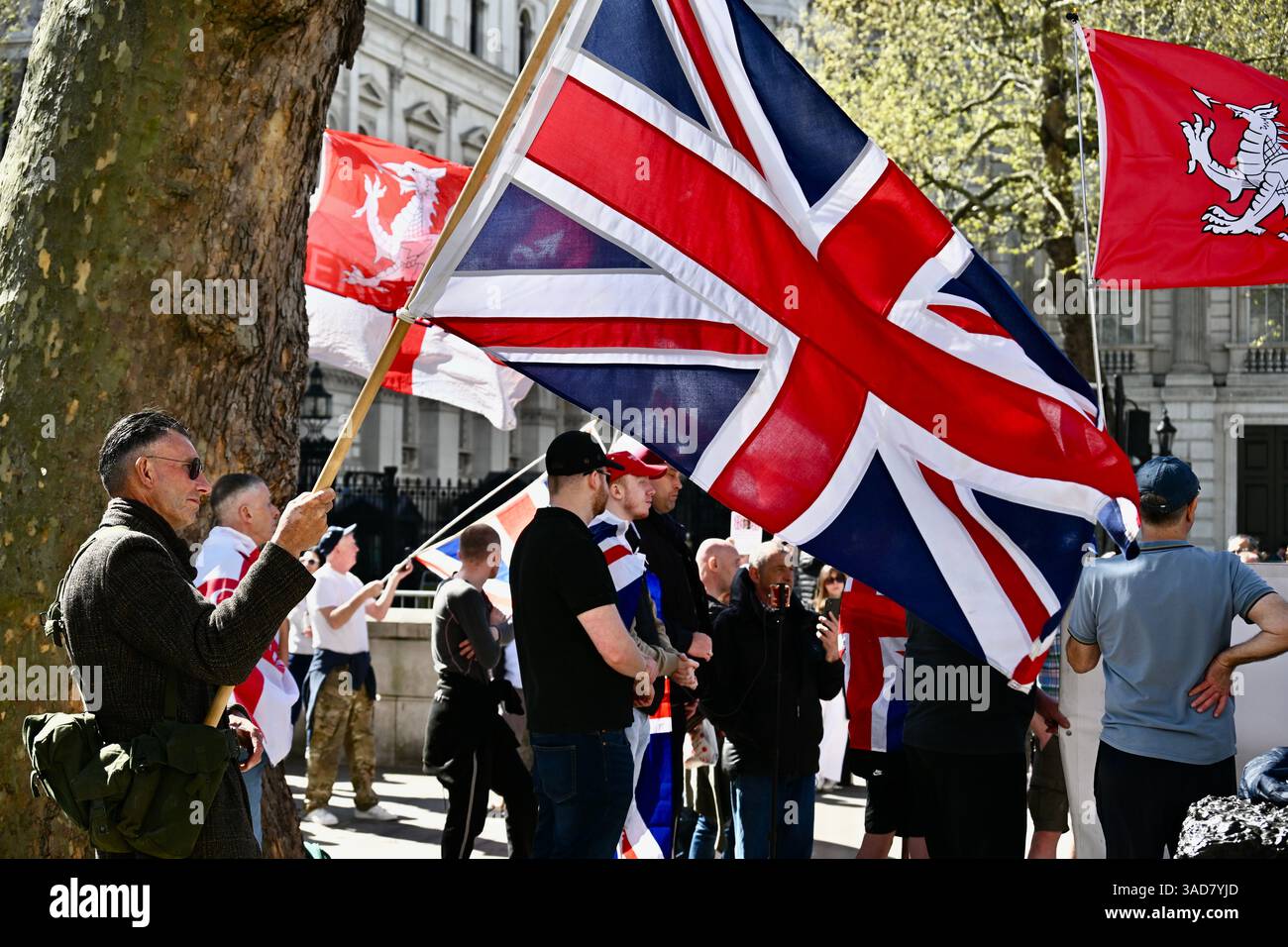 Two Tier Policing Protest opposite Downing Street, London, UK Stock ...