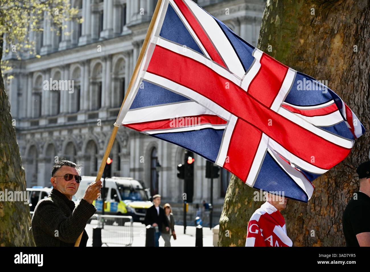 Two Tier Policing Protest opposite Downing Street, London, UK Stock ...