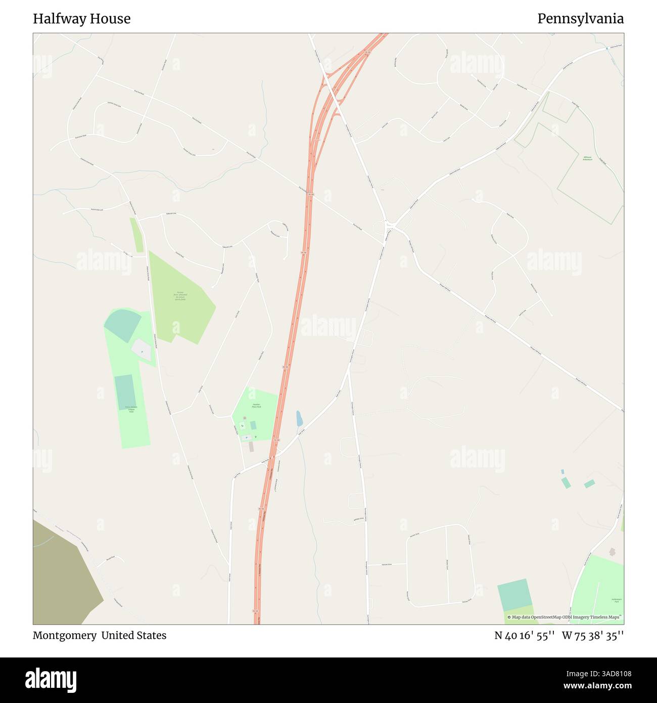 Halfway House, Montgomery, United States, Pennsylvania, N 40 16' 55 ...