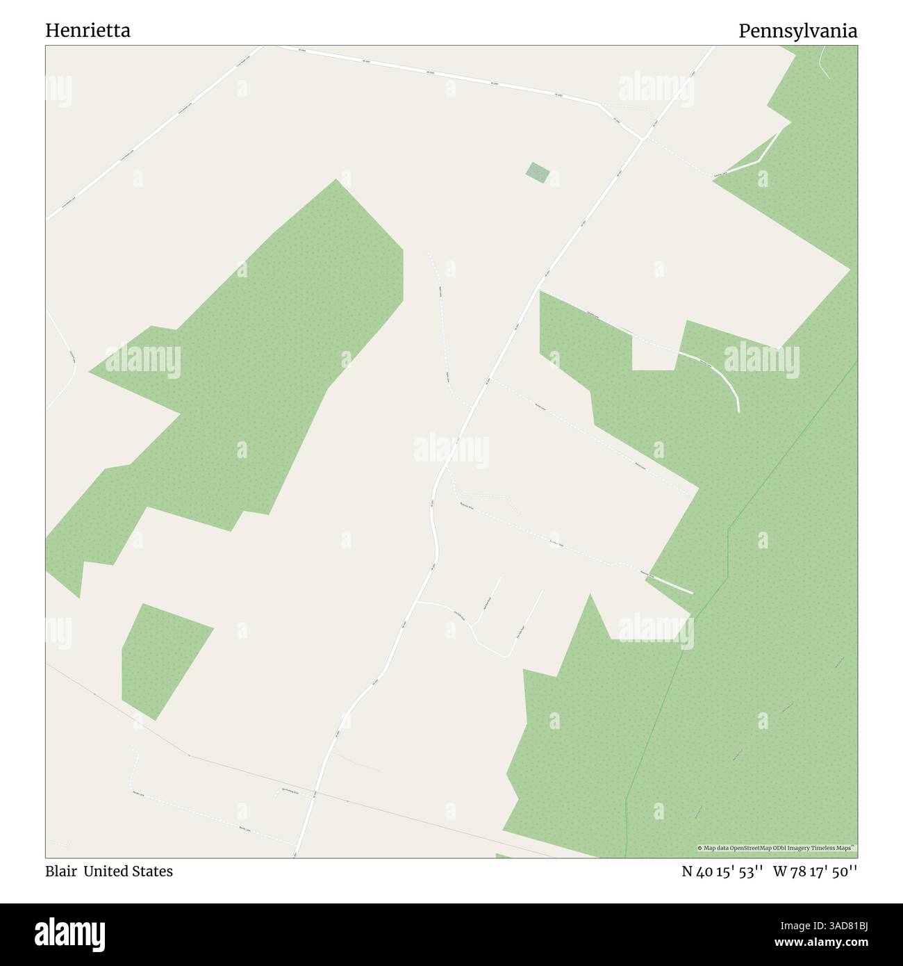 Henrietta, Blair, United States, Pennsylvania, N 40 15' 53'', W 78 17 ...