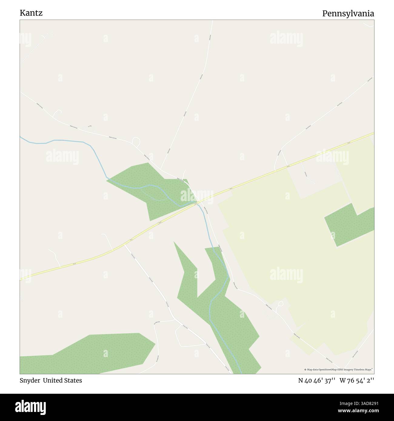 Kantz, Snyder, United States, Pennsylvania, N 40 46' 37'', W 76 54' 2 ...