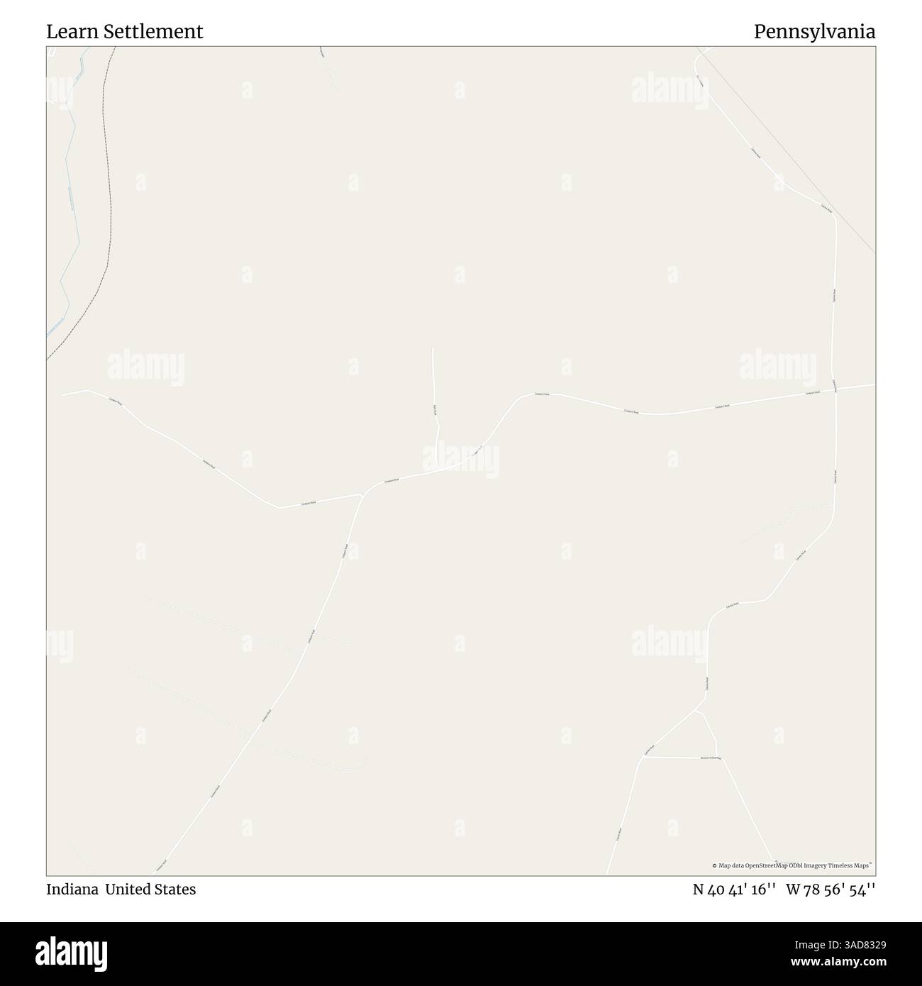 Learn Settlement, Indiana, United States, Pennsylvania, N 40 41' 16 ...