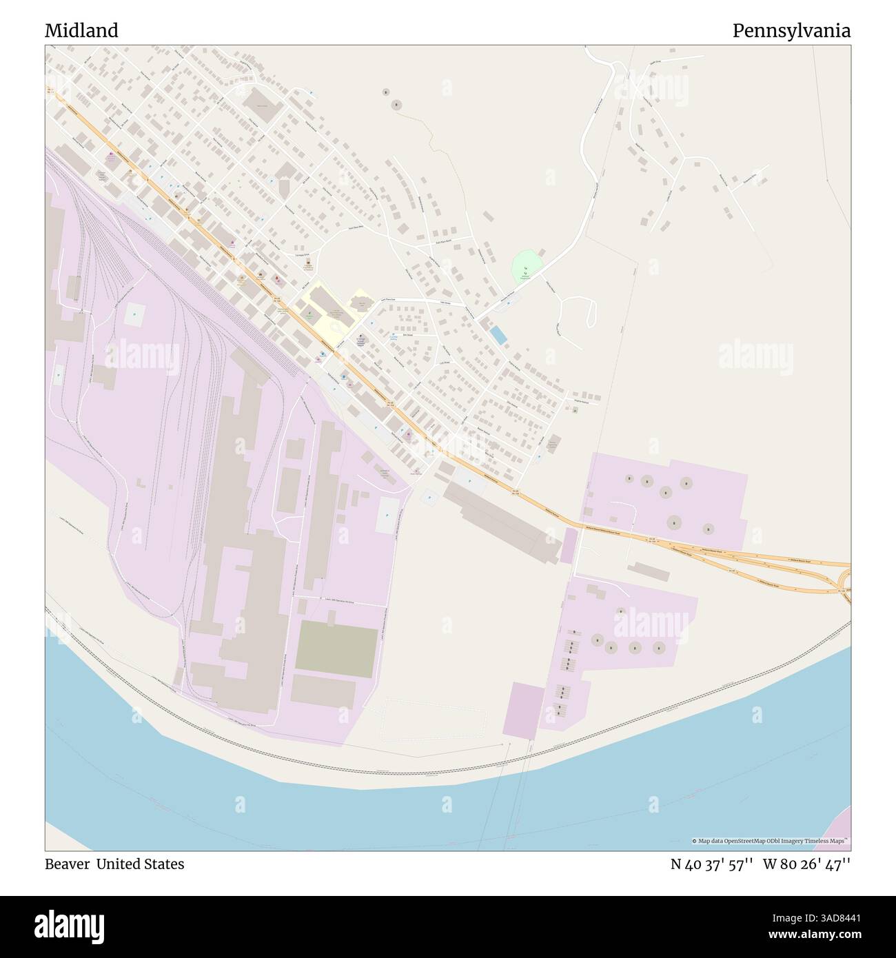 Midland, Beaver, United States, Pennsylvania, N 40 37' 57'', W 80 26 ...